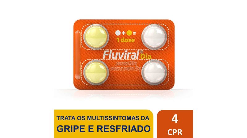 Fluviral Dia Blíster 4 Comprimidos - Farma Conde