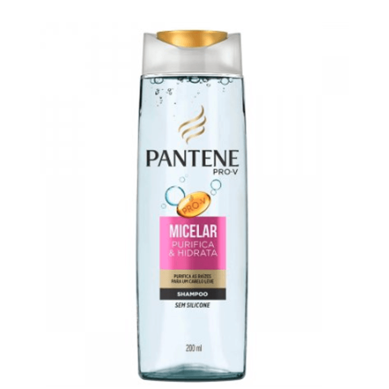 Shampoo Pantene Micelar Purifica e Hidrata Frasco 200ml - Farma Conde Shampoo Pantene Micelar Purifica e Hidrata Frasco 200ml - Farma Conde