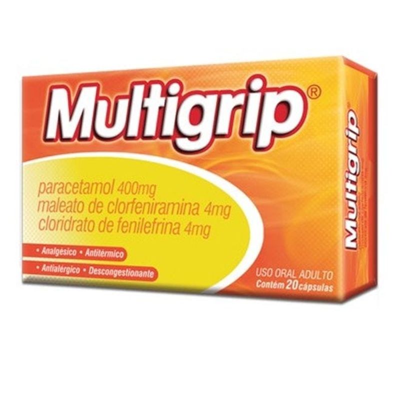 Multigrip Caixa 20 Cápsulas - Farma Conde