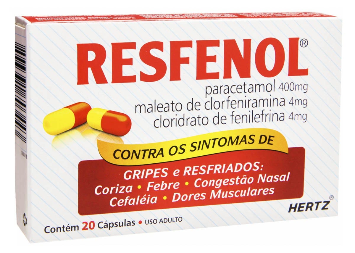 Resfenol Caixa 20 Cápsulas - Farma Conde