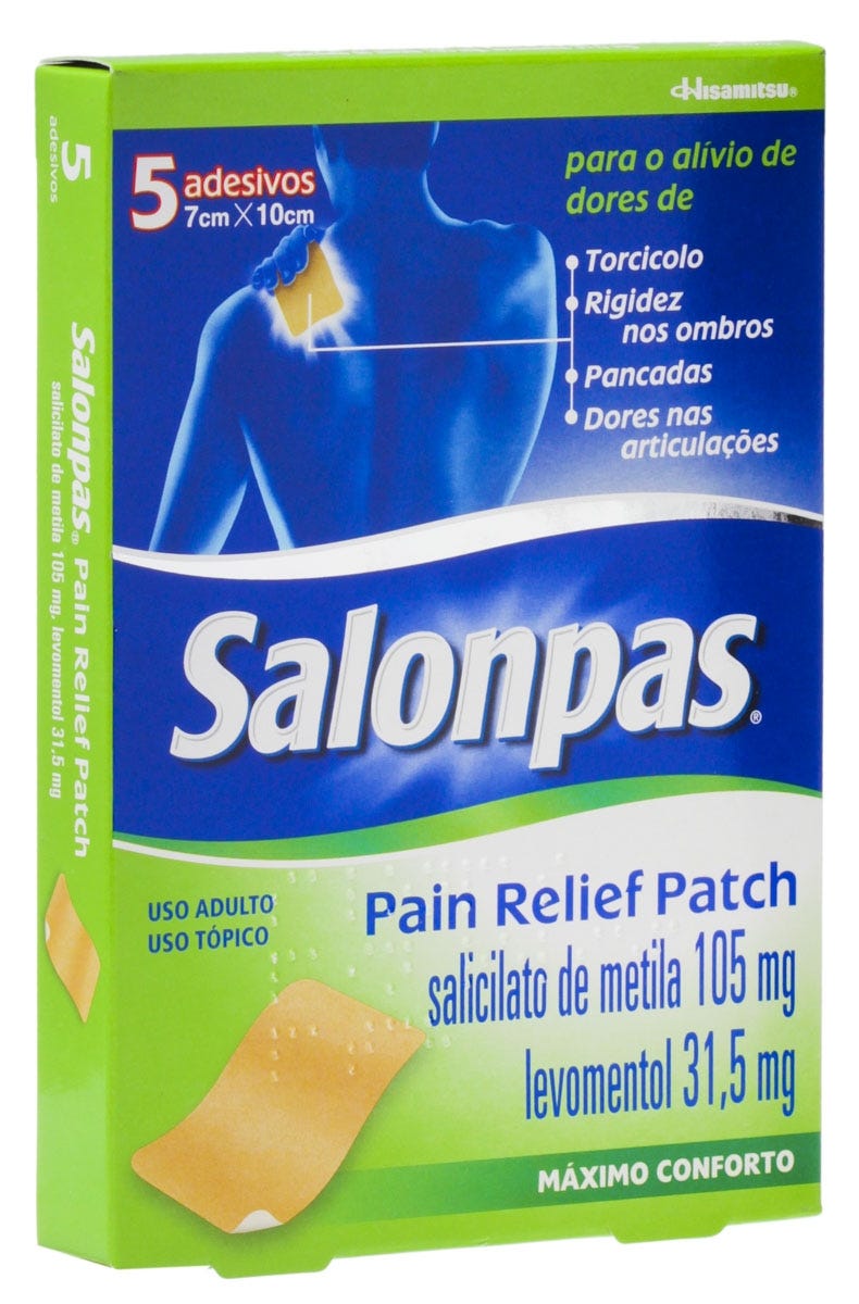 Salonpas Pain Relief Patch Caixa 5 Adesivos Transdérmicos - Farma Conde