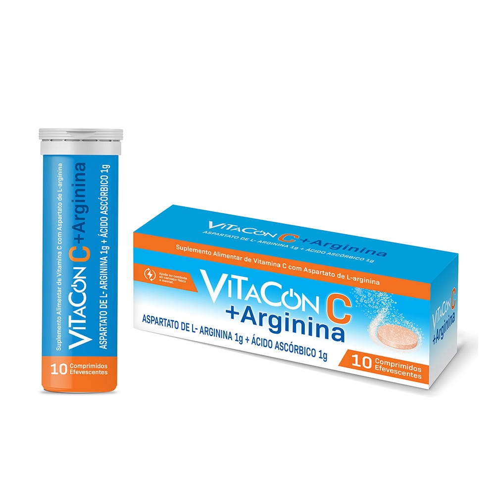 Vitacon C+ Arginina Caixa 10 Comprimidos Efervescentes - Farma Conde