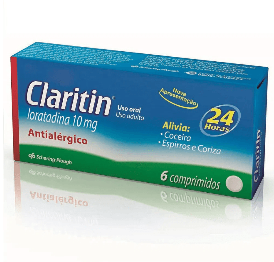 Claritin 10mg Caixa 6 Comprimidos - Farma Conde