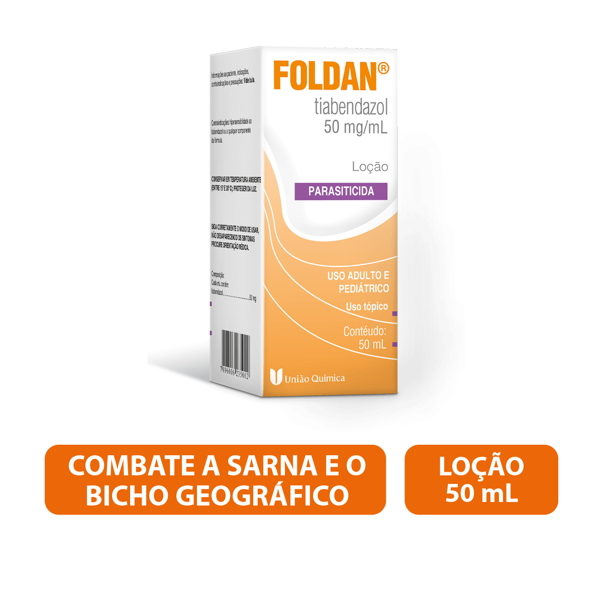 Foldan 50mg/g Loção Dermatológica Frasco 50ml - Farma Conde