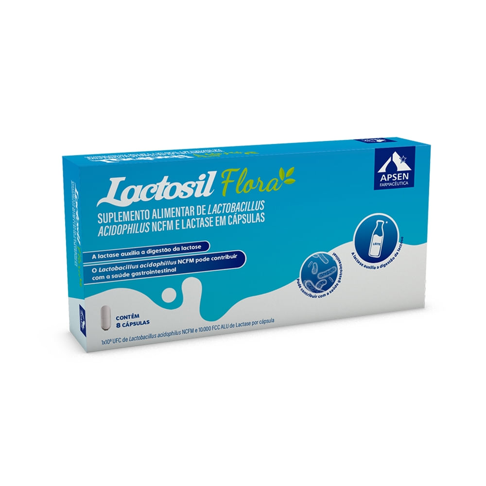 Lactosil Flora Caixa 8 Cápsulas - Farma Conde