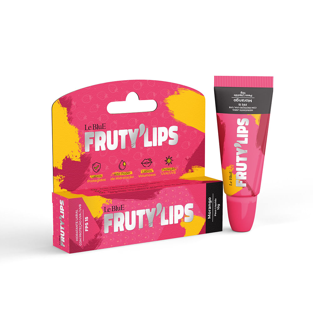 Protetor Labial Frutylips Sabor Morango 10g - Farma Conde