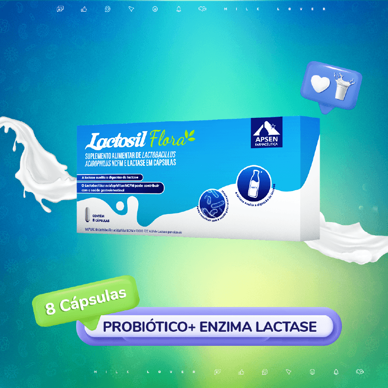 Lactosil Flora Caixa 8 Cápsulas - Farma Conde