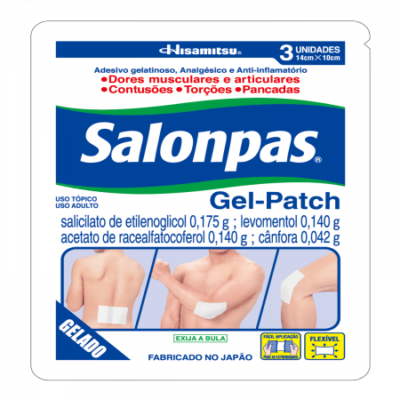 Salonpas Gel Patch Envelope 3 Adesivos Transdérmicos - Farma Conde