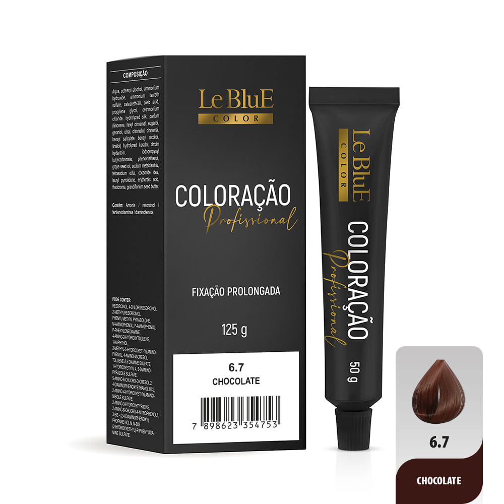 Tintura Le Blue 6.7 Chocolate - Farma Conde