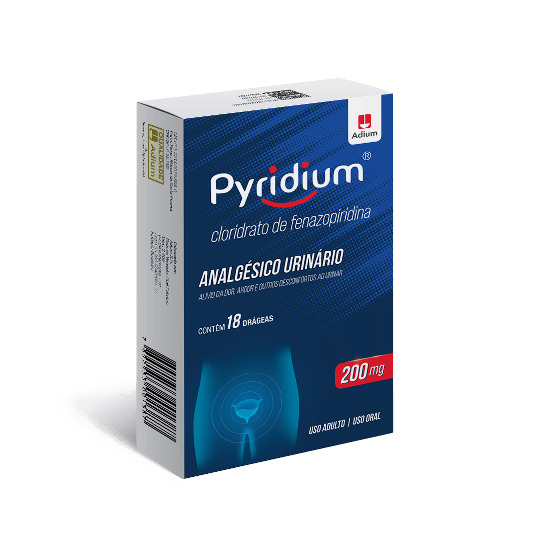 Pyridium 200mg Caixa 18 Drágeas - Farma Conde