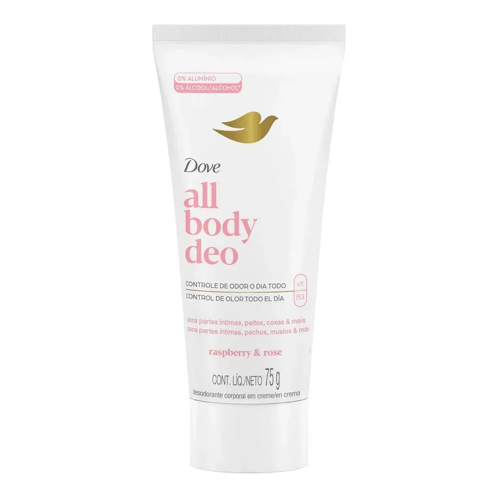 Desodorante Corporal Dove Creme All Body Deo Raspberry e Rose 75g ...