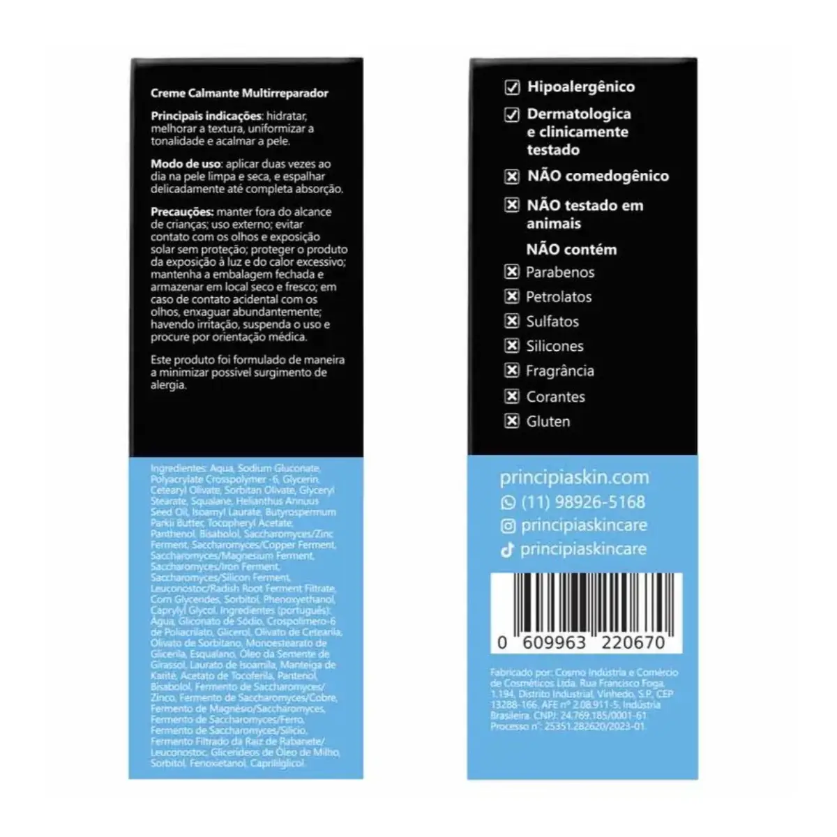 Principia Calmante Multirreparador CM-1 Creme 40g - Farma Conde