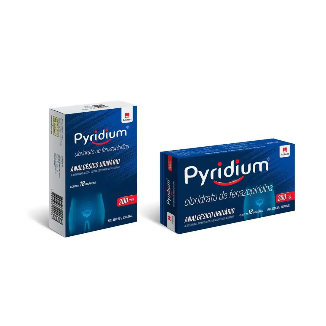 Pyridium 200mg Caixa 18 Drágeas - Farma Conde