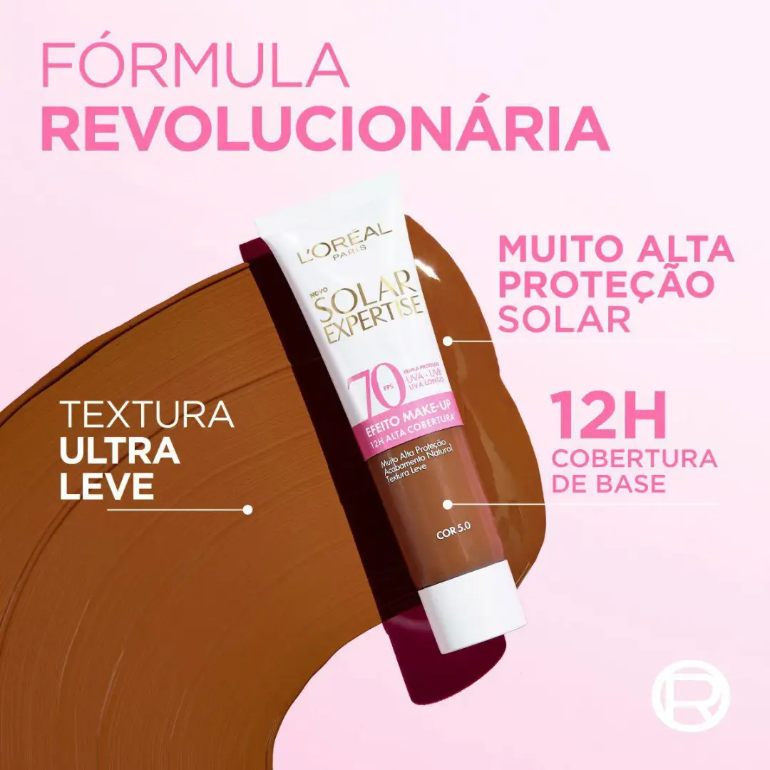 Protetor Solar Facial L´Oréal Expertise Efeito Make-Up Fps70 Cor 5.0 ...